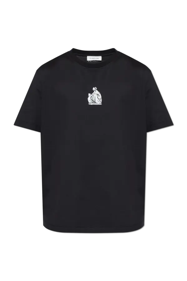LANVIN T-shirt With Print - Black