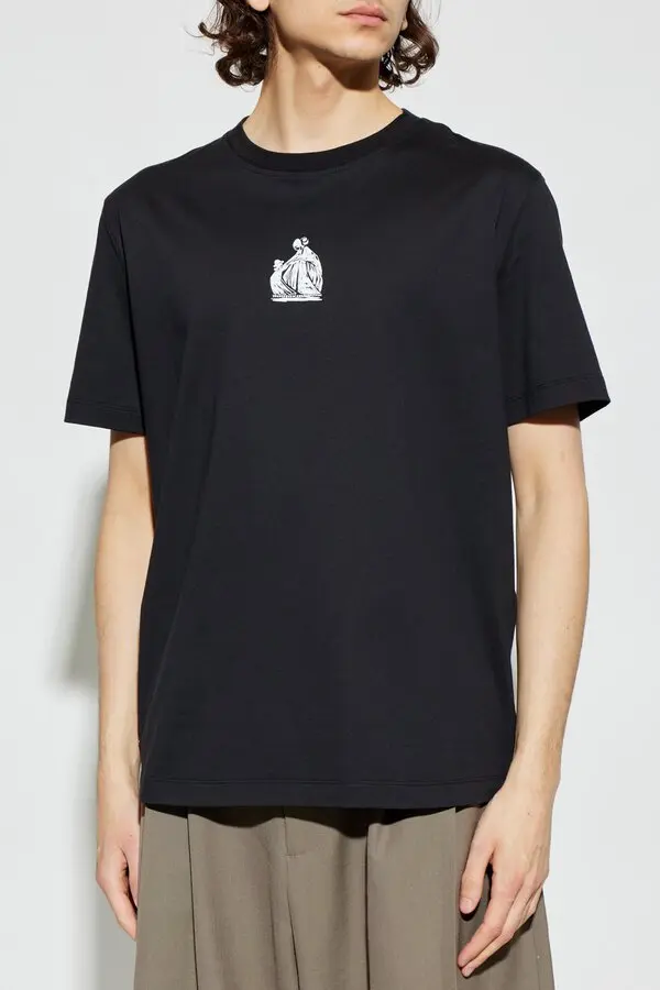 LANVIN T-shirt With Print - Black