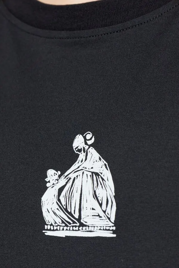 LANVIN T-shirt With Print - Black
