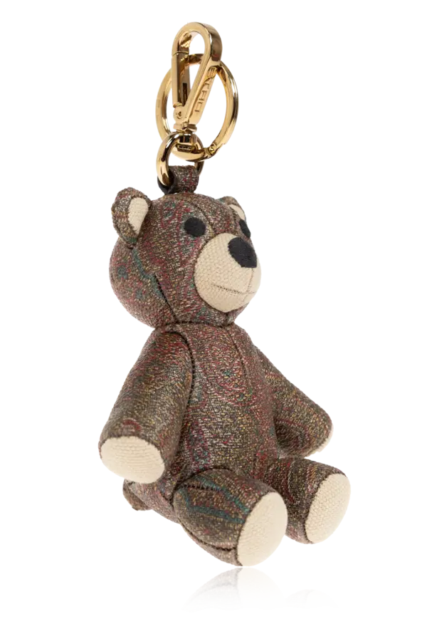 Etro Keychain With A Bear-shaped Pendant