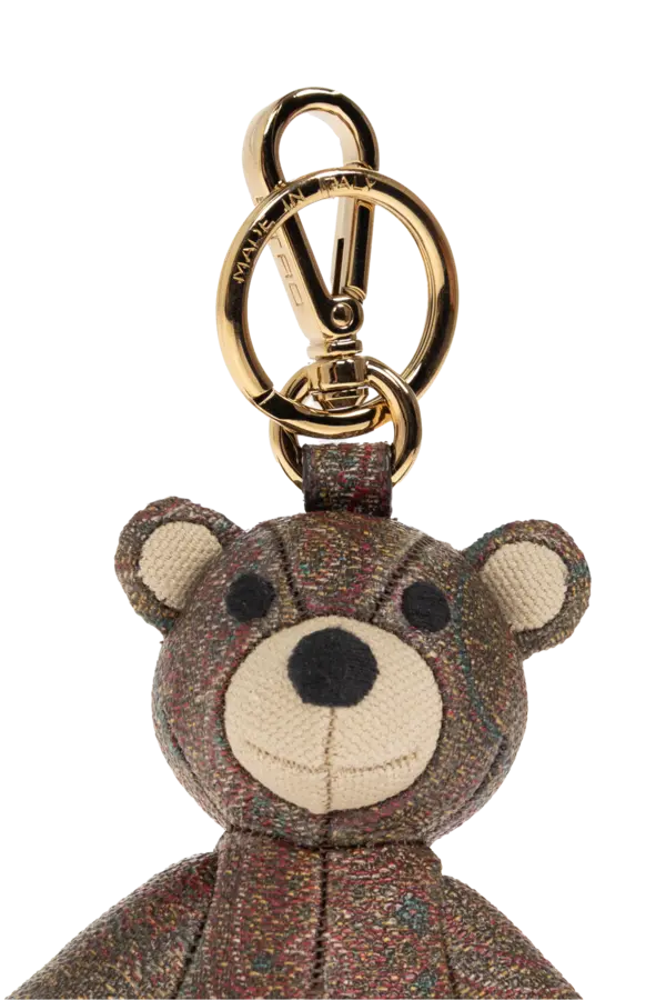 Etro Keychain With A Bear-shaped Pendant