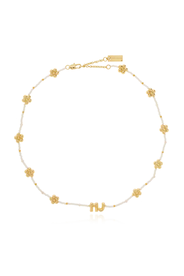 Marc Jacobs Floral Motif Necklace - Gold