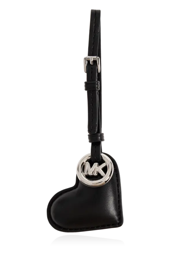 Michael Kors Keychain With A Heart-shaped Pendant - Black