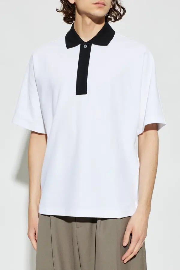 LANVIN Cotton Polo - White