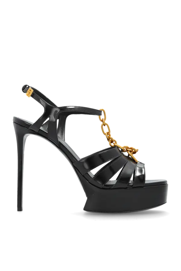 Balmain Platform Sandals - Black