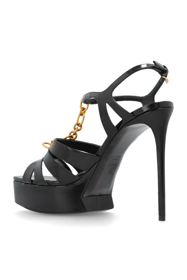 Balmain Platform Sandals - Black