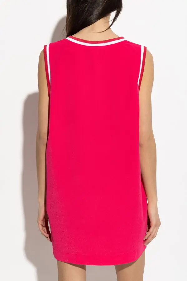 Balmain Beach Dress With Embroidered Logo