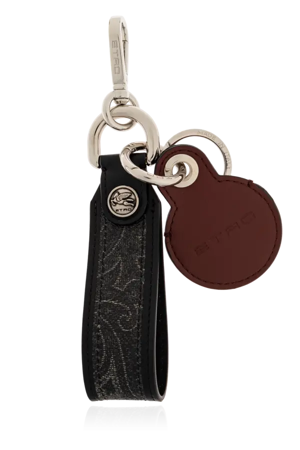 Etro Paisley Jacquard Keychain - Black