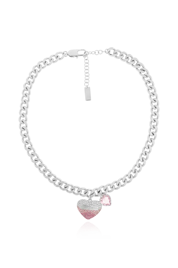 Marc Jacobs Heart-shaped Pendant Necklace - Silver
