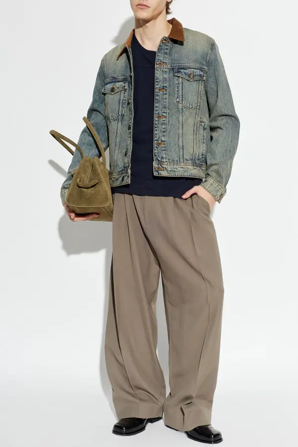 Zadig&Voltaire Denim Jacket With Corduroy Collar - Blue