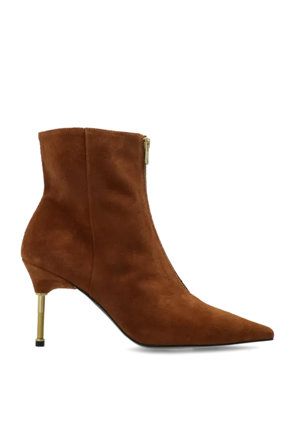 ALLSAINTS Natasha Heeled Ankle Boots - Brown