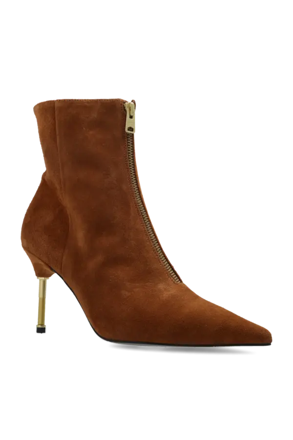 ALLSAINTS Natasha Heeled Ankle Boots - Brown