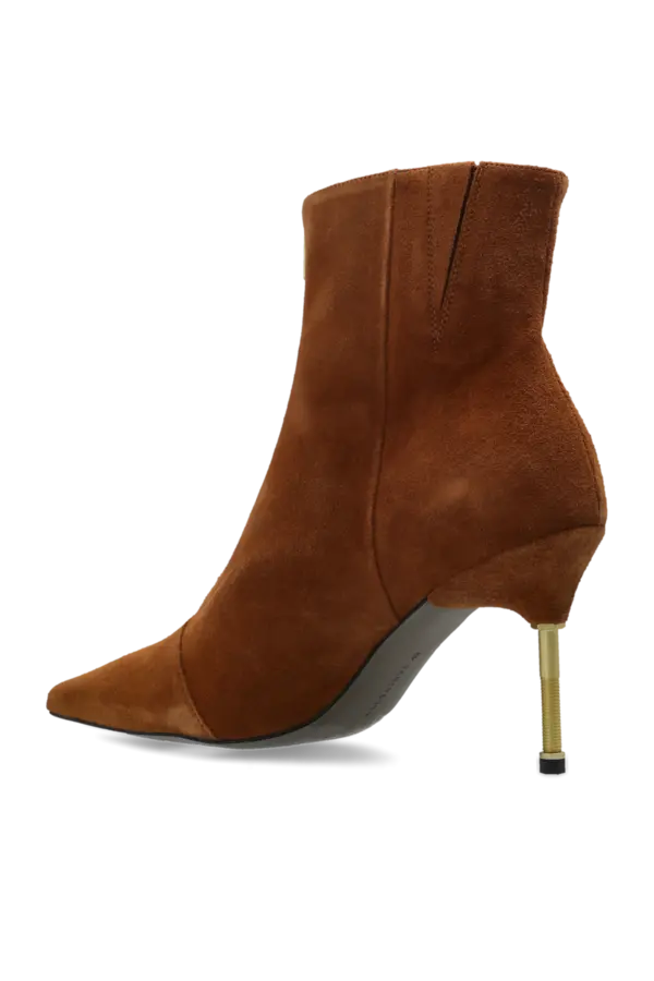 ALLSAINTS Natasha Heeled Ankle Boots - Brown