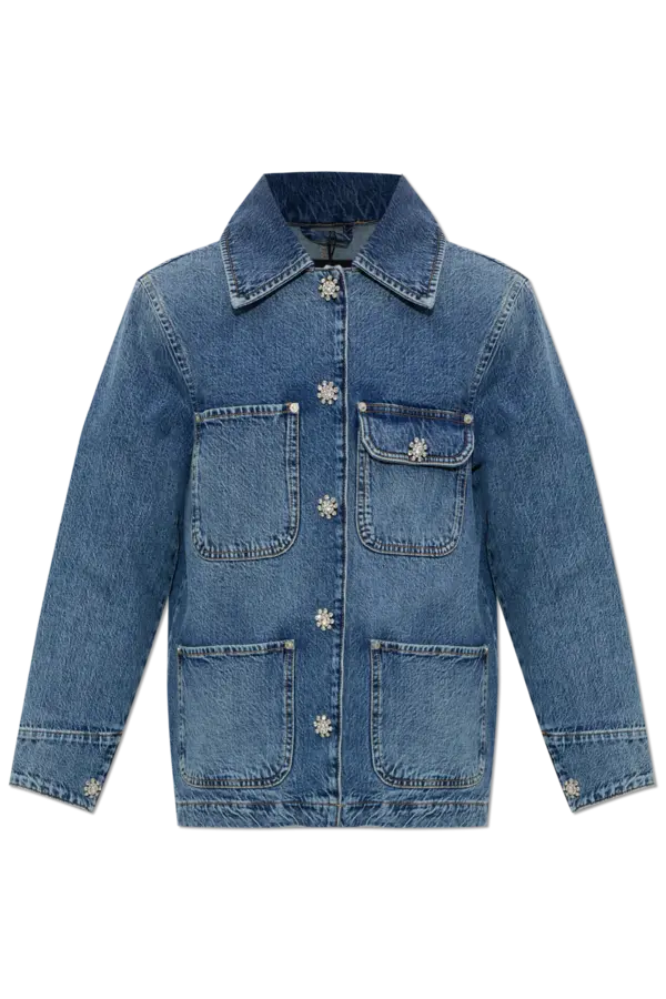 ALLSAINTS Bex Denim Jacket - Navy Blue
