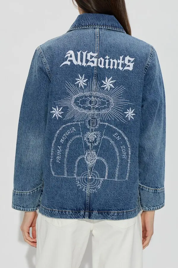 ALLSAINTS Bex Denim Jacket - Navy Blue