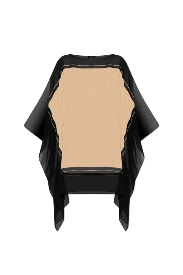 Balmain Silk Poncho
