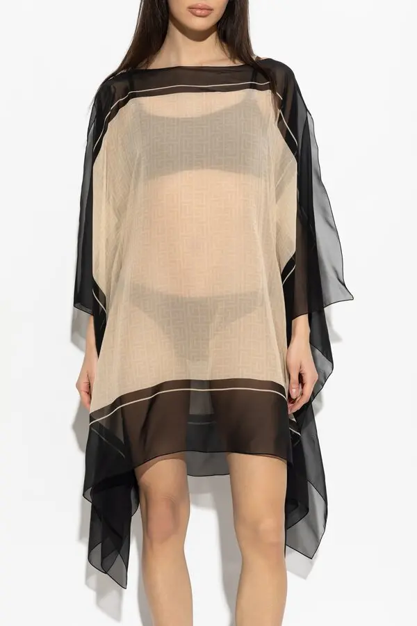 Balmain Silk Poncho
