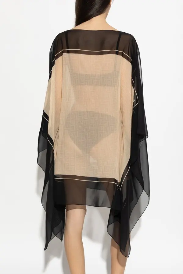 Balmain Silk Poncho