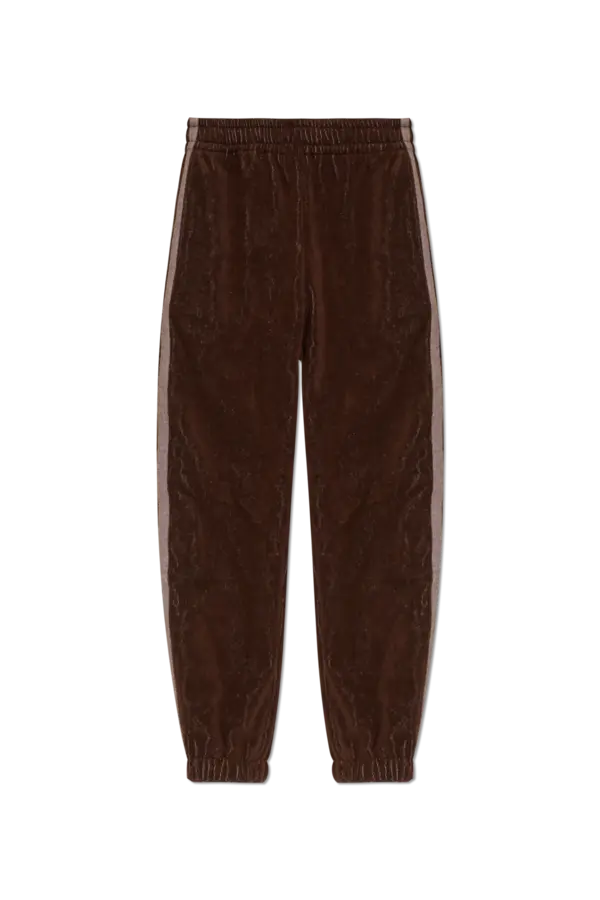Versace Cotton Terry Trousers - Brown