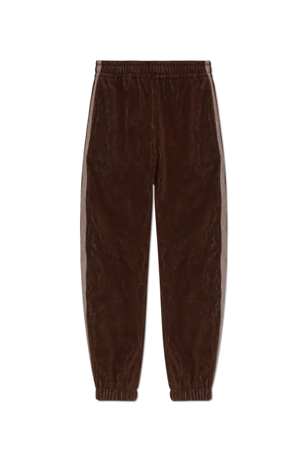 Versace Cotton Terry Trousers - Brown