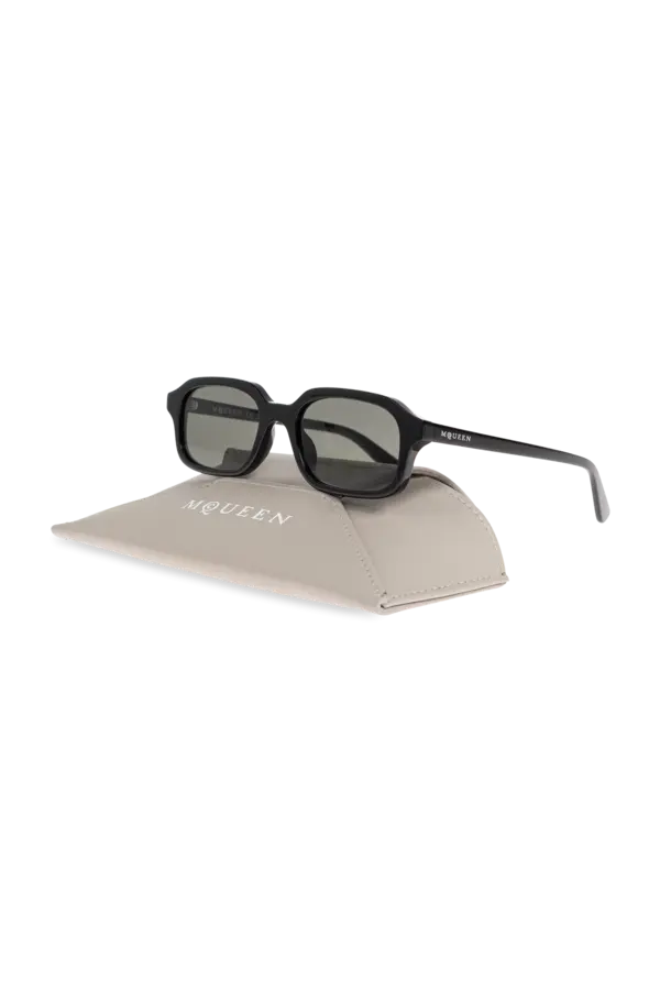 Alexander McQueen Rectangular Frame Sunglasses - Black