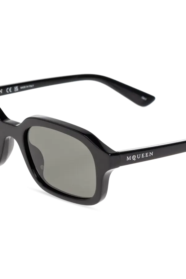 Alexander McQueen Rectangular Frame Sunglasses - Black