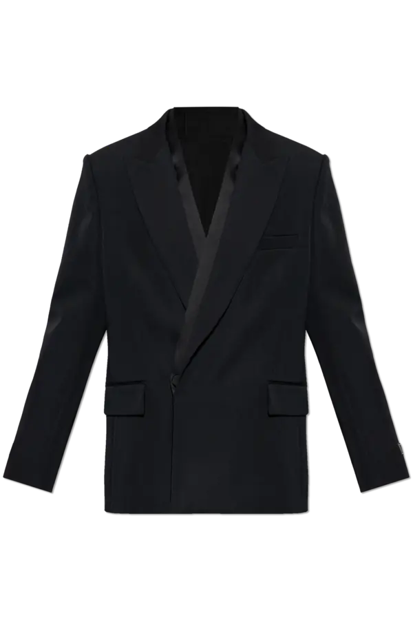 Balmain Wool Blazer With Double Vent