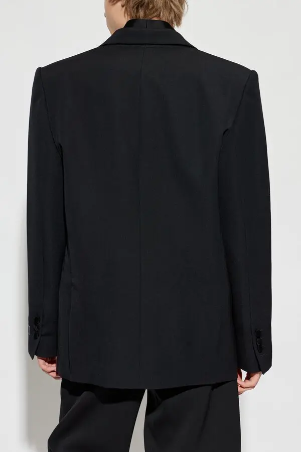 Balmain Wool Blazer With Double Vent