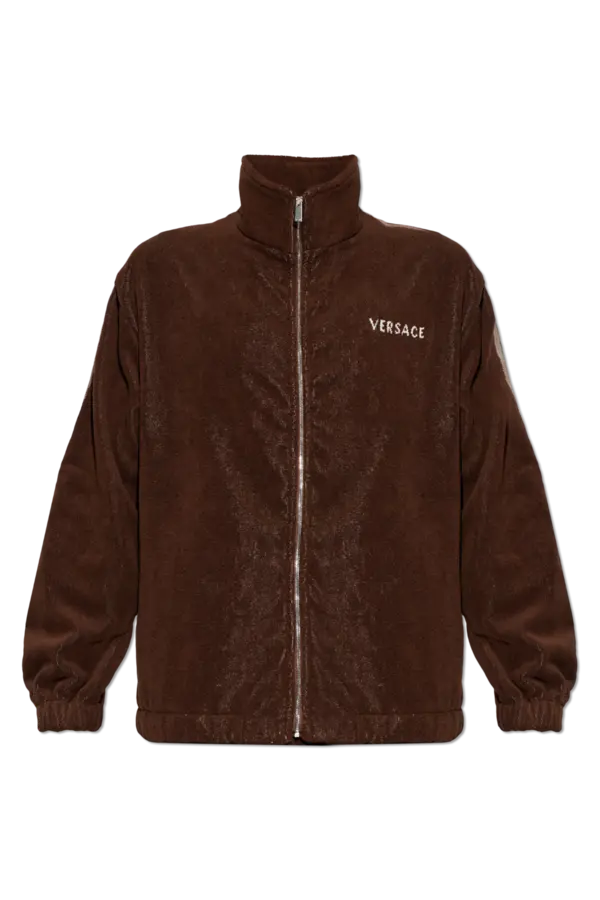 Versace Cotton Terry Sweatshirt - Brown