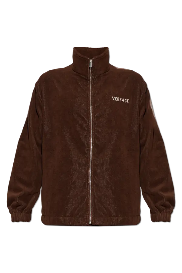 Versace Cotton Terry Sweatshirt - Brown
