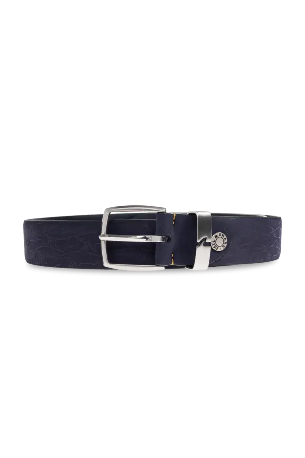 Paul & Shark Leather Belt - Navy Blue