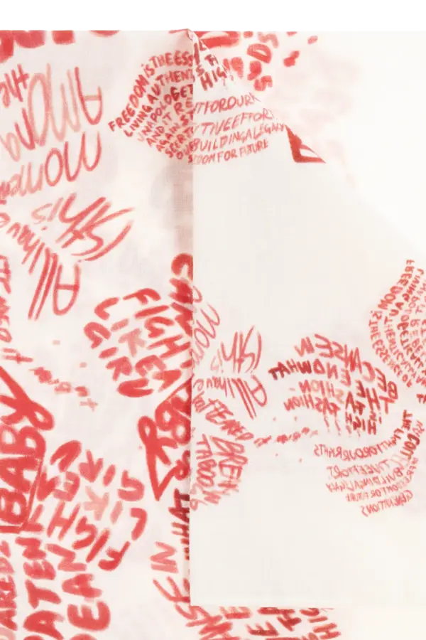 Dsquared2 Scarf With Print - Cream