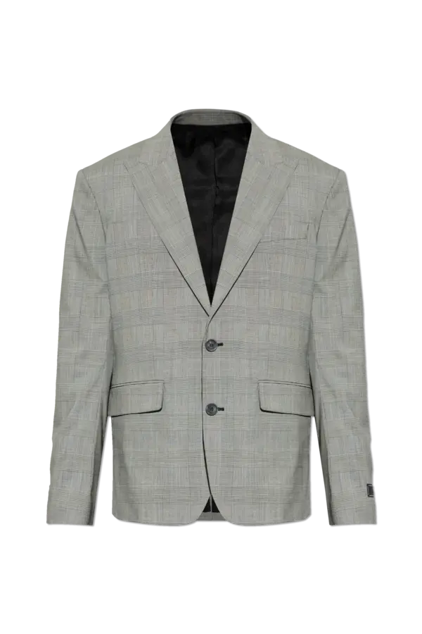 Balmain Checked Pattern Blazer