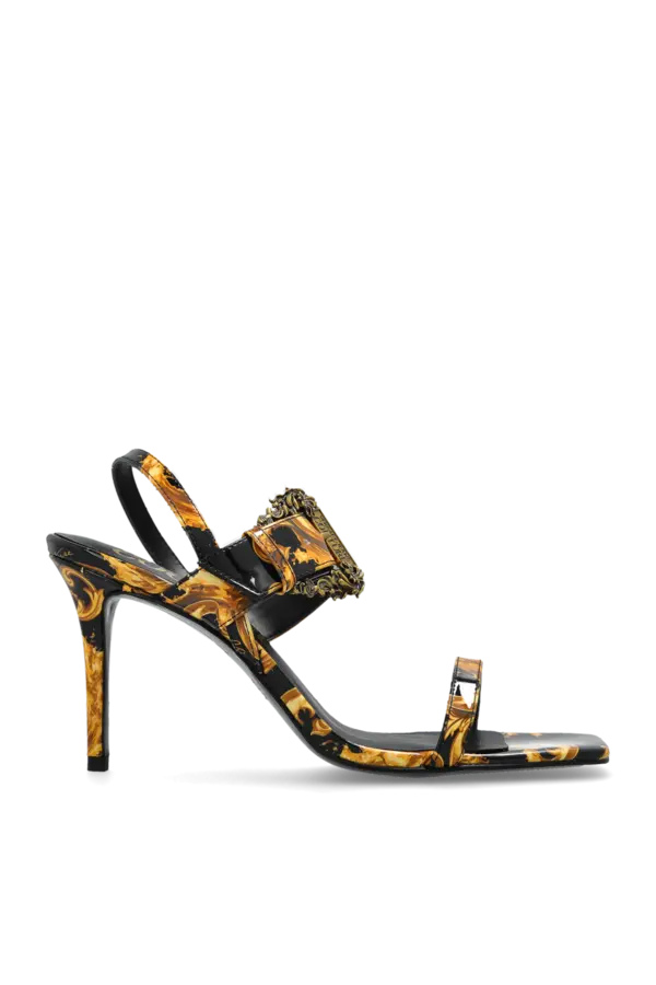 Versace Heeled Sandals - Yellow