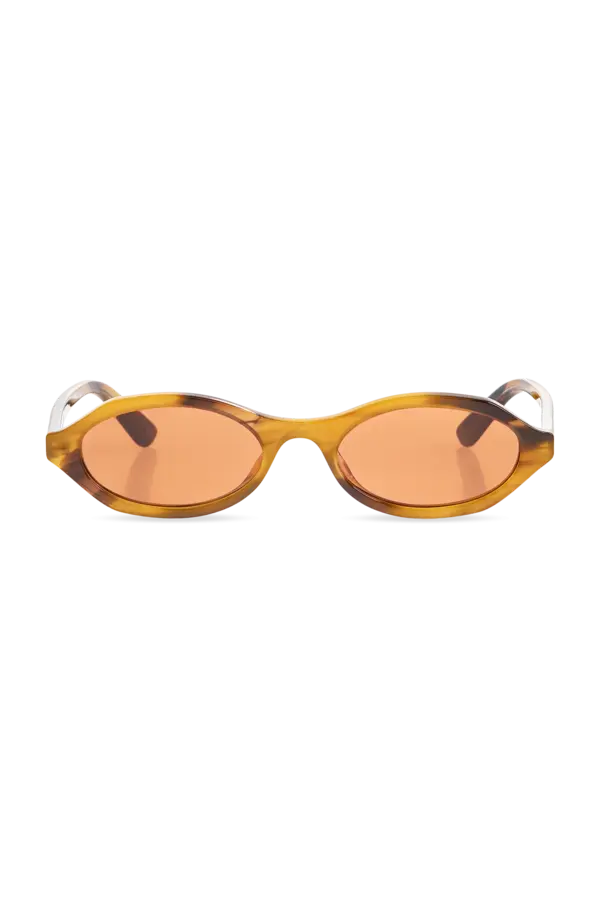 Alexander McQueen Oval Sunglasses - Orange