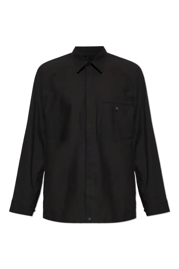 Issey Miyake Shirt With Pocket - Black