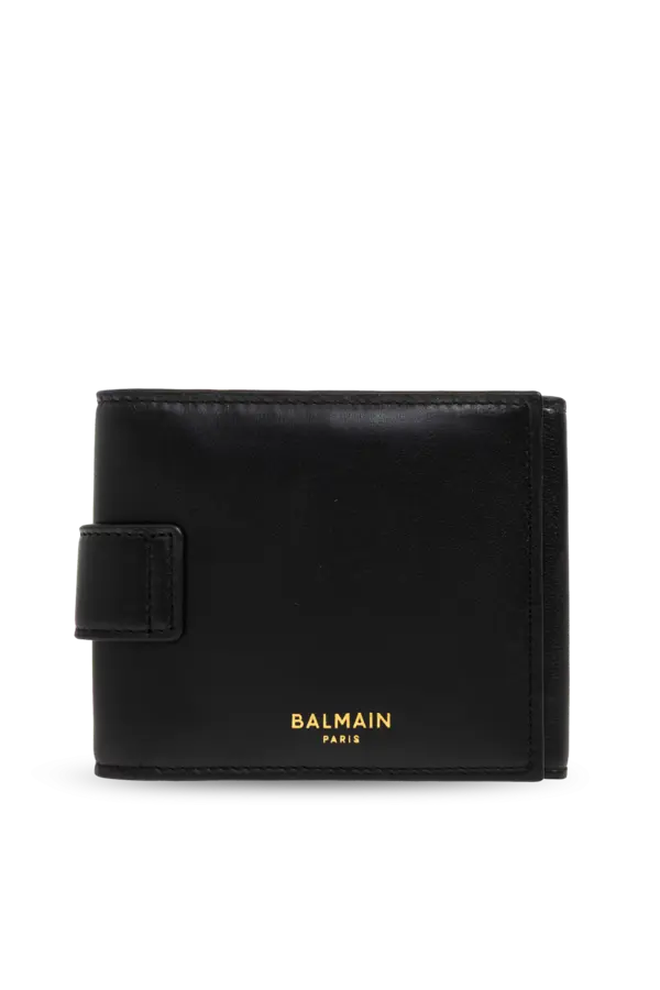 Balmain Leather Wallet - Black