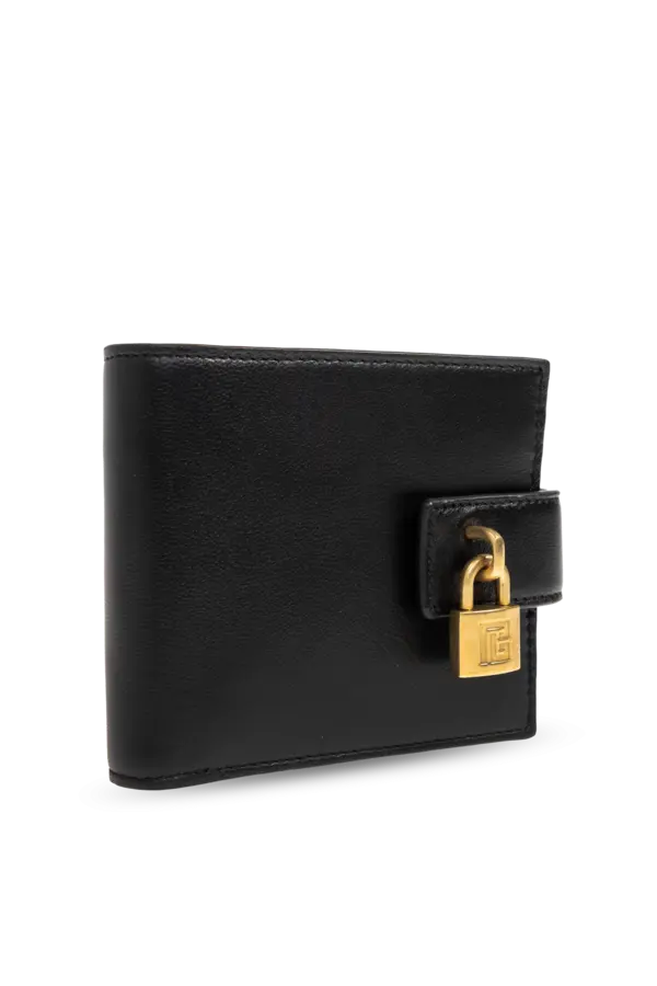 Balmain Leather Wallet - Black