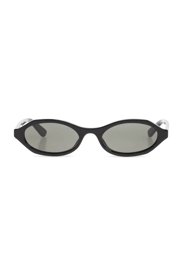 Alexander McQueen Oval Sunglasses - Black