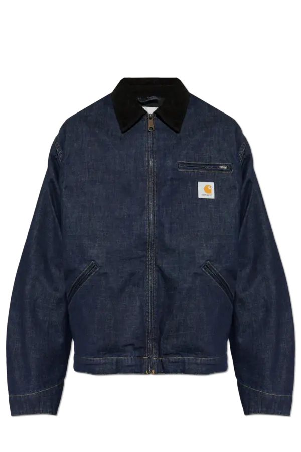 Carhartt Work In Progress Og Detroit Denim Jacket - Navy Blue