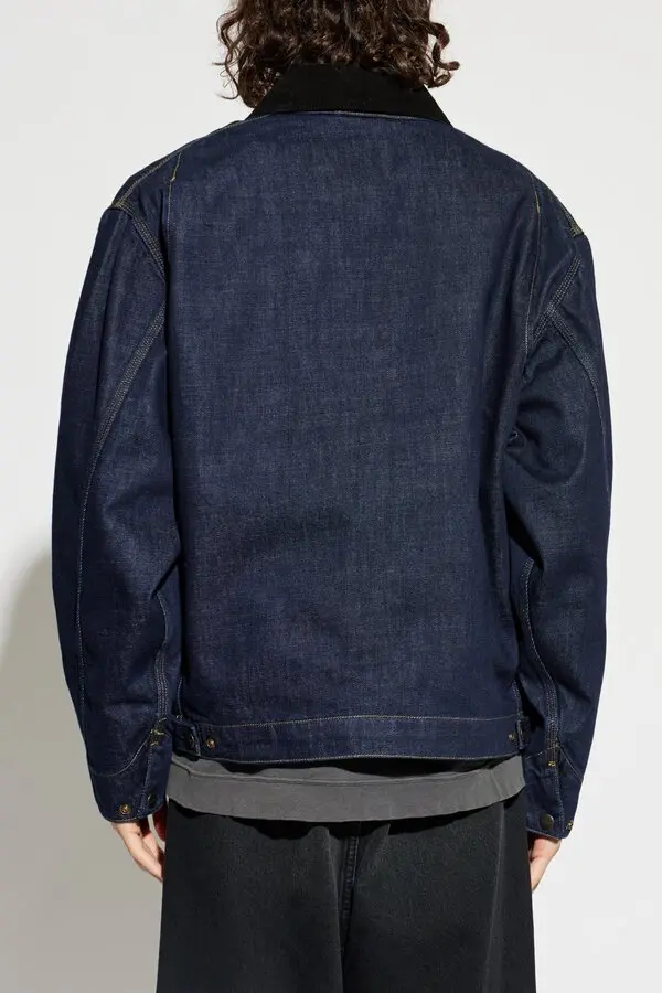 Carhartt Work In Progress Og Detroit Denim Jacket - Navy Blue
