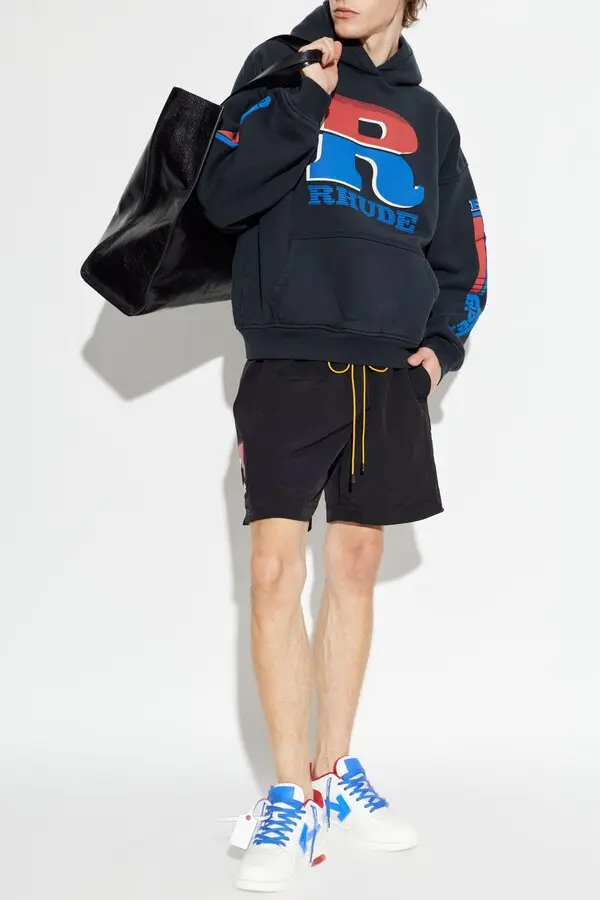 Rhude Logo Printed Sweatshirt - Black