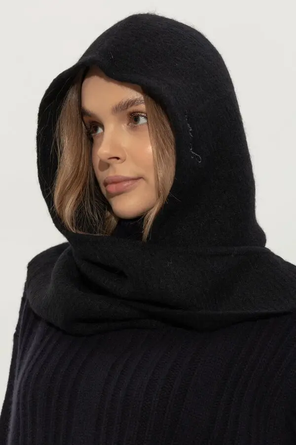 GANNI Wool Hood With Ties