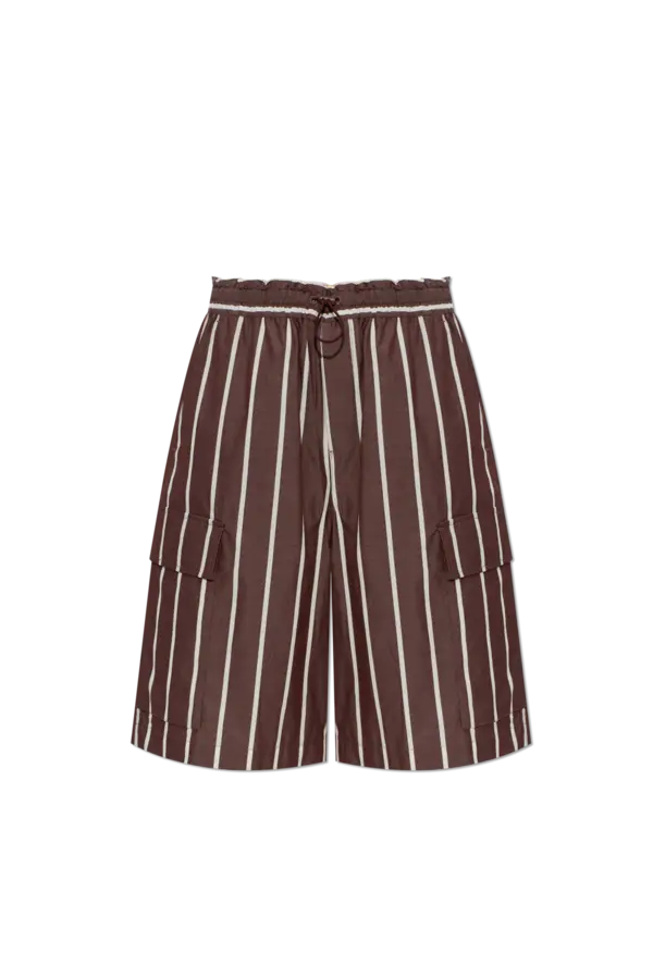 Rag & Bone Striped Pattern Shorts - Brown