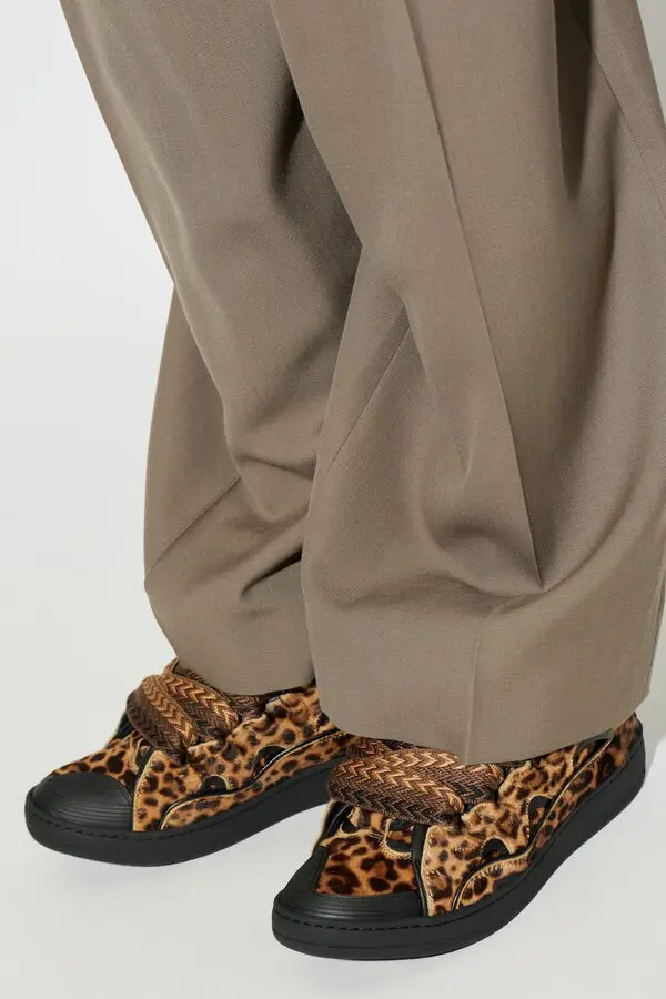 LANVIN Curb Low-top Sneakers - Brown