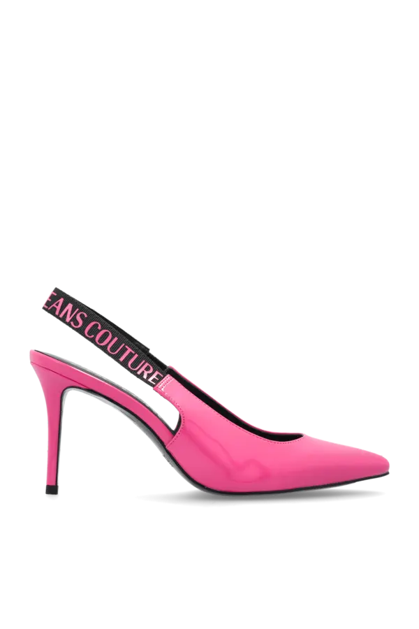 Versace Heeled Slingback Stilettos - Pink