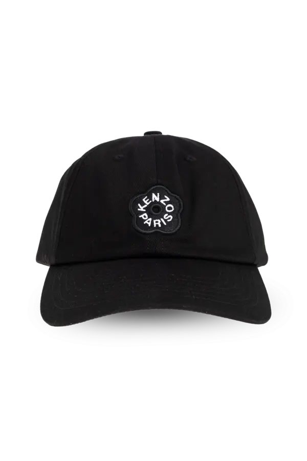 Kenzo Cap With Embroidered Logo - Black