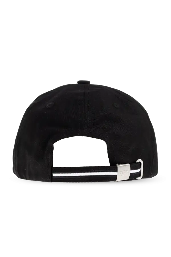 Kenzo Cap With Embroidered Logo - Black