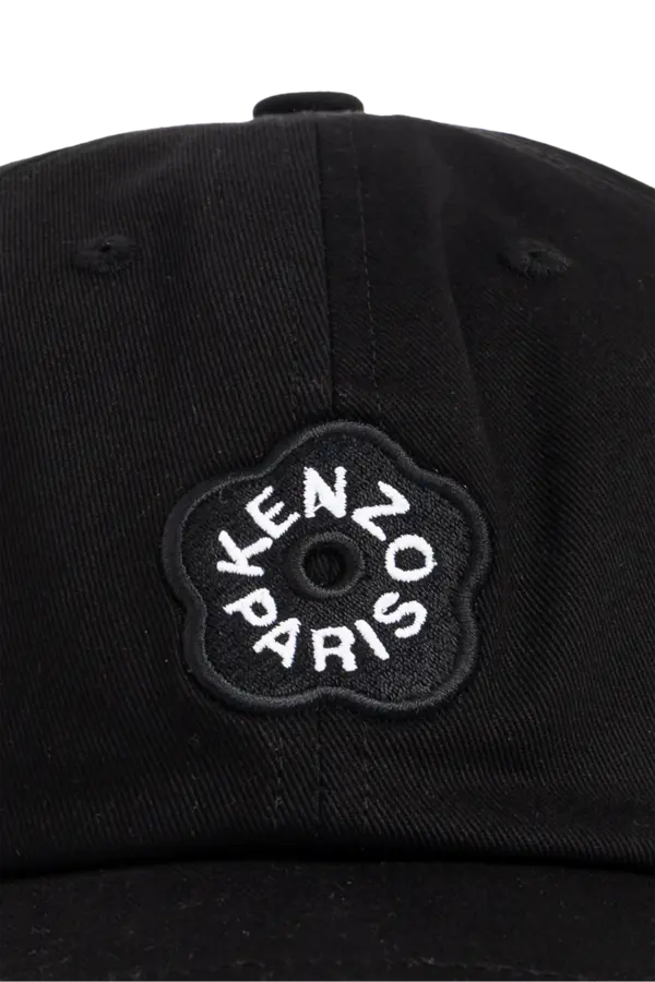 Kenzo Cap With Embroidered Logo - Black