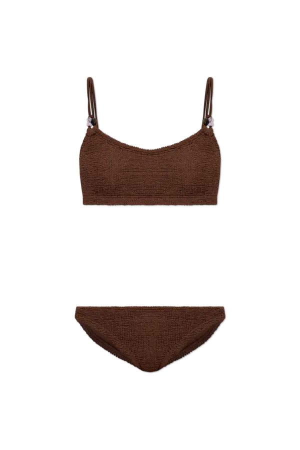 Hunza G Cassie Two-piece Swimsuit - Brown